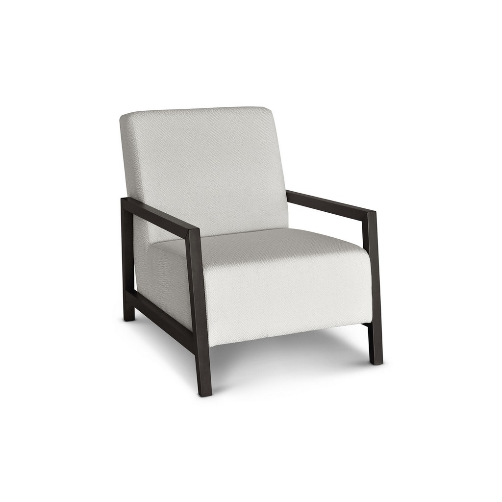 Brody Contemporary Style Occasional Lounge Chair with Oak Wood
