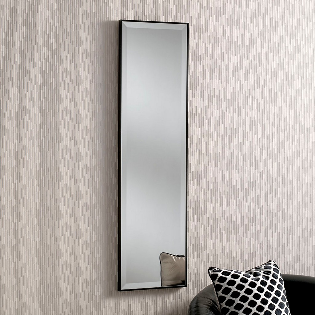 Ayden Modern Black Mirror with Slim Frame | Choice of Sizes | OHI